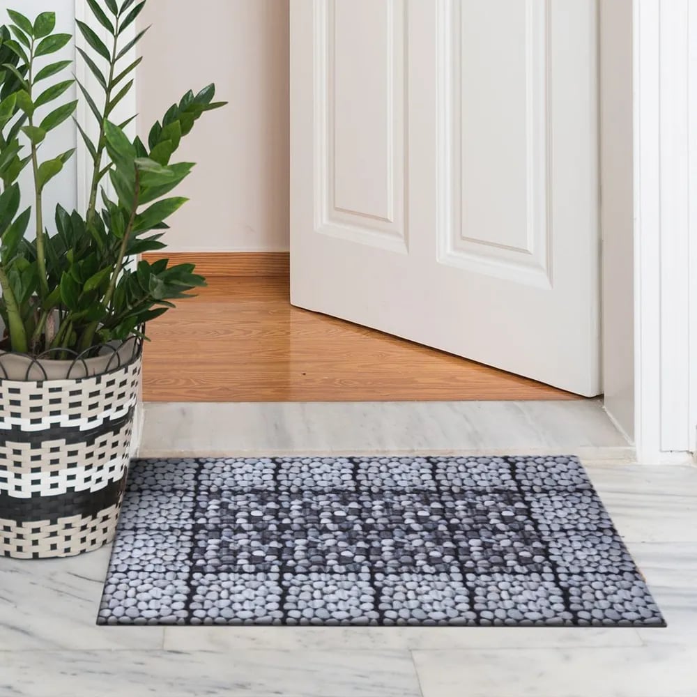Коврик в прихожую Profiflooring 45x75 см, светло-серый, интерьерный ...