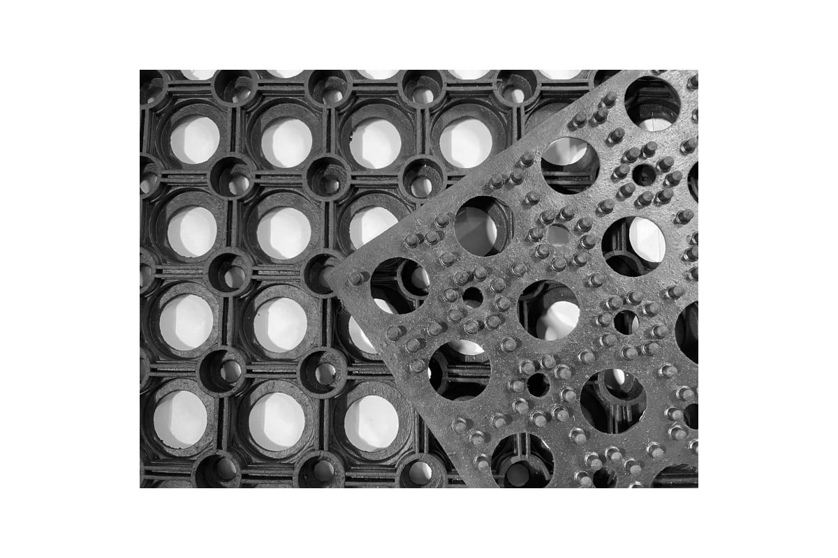 Входной резиновый коврик ООО Комус 40 см x 60 см х 12 мм 1848679 ...