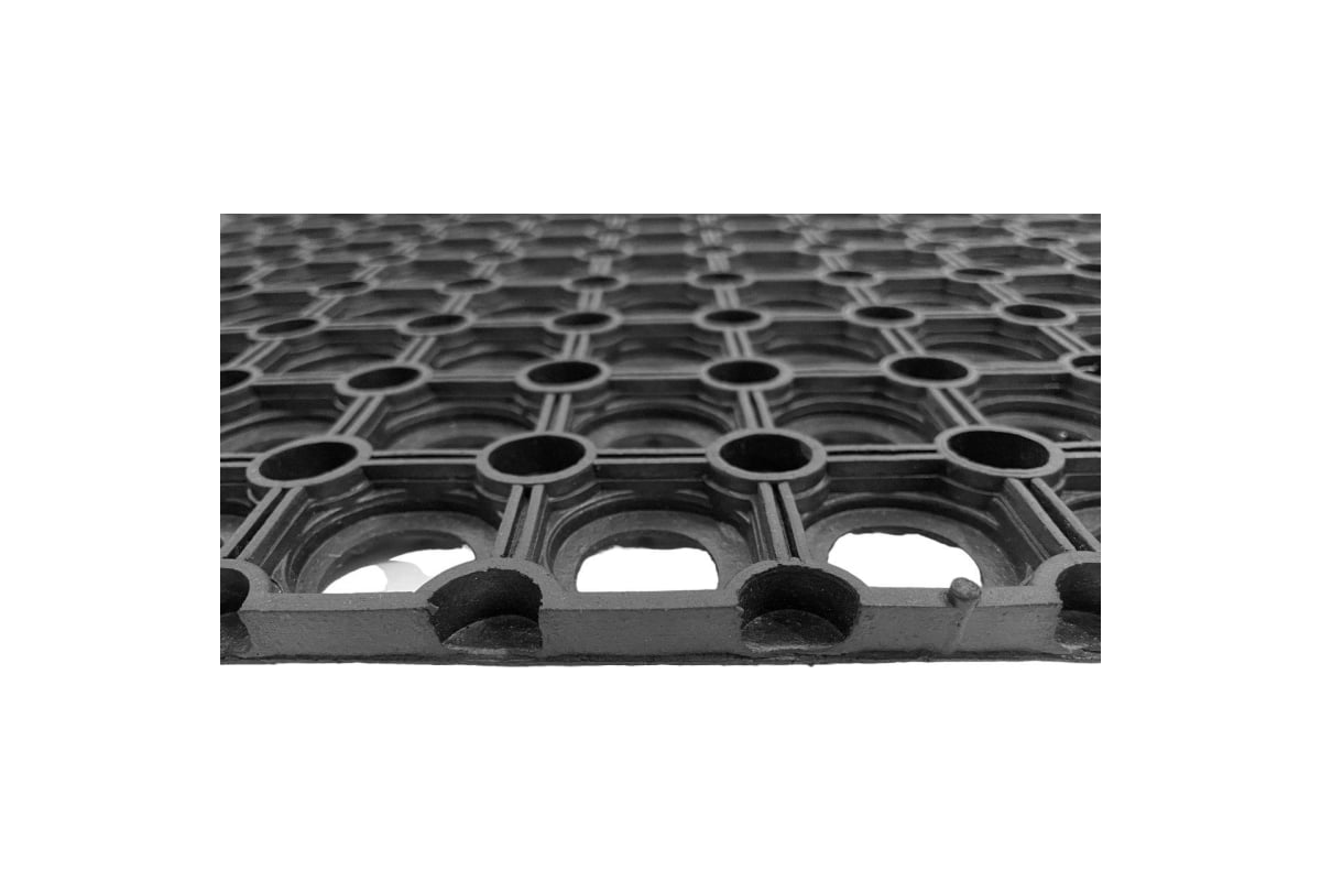 Входной резиновый коврик ООО Комус 40 см x 60 см х 12 мм 1848679 ...