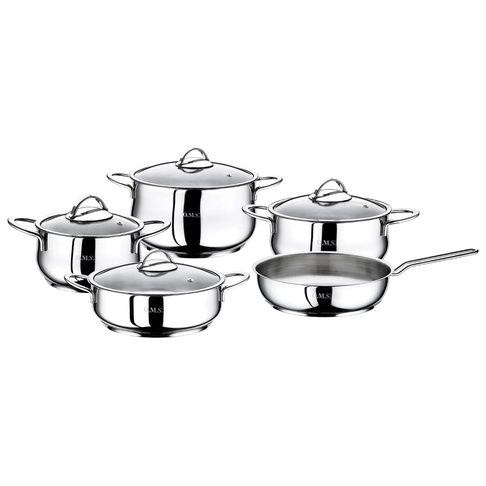 Набор кухонной посуды OMS collection 9 (5/4) предметов, крышки ...