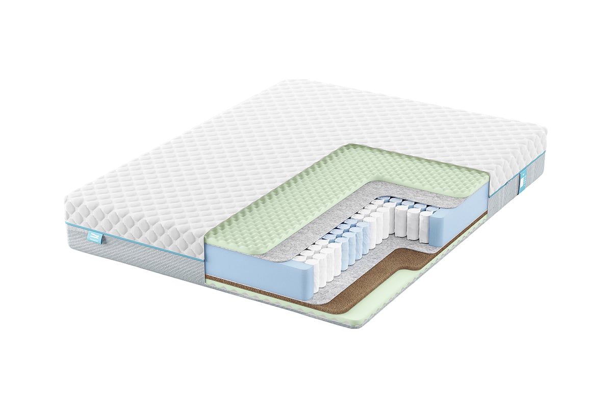 Матрас с независимыми пружинами Promtex Soft Combi Cocos M 160x200 P-SF ...