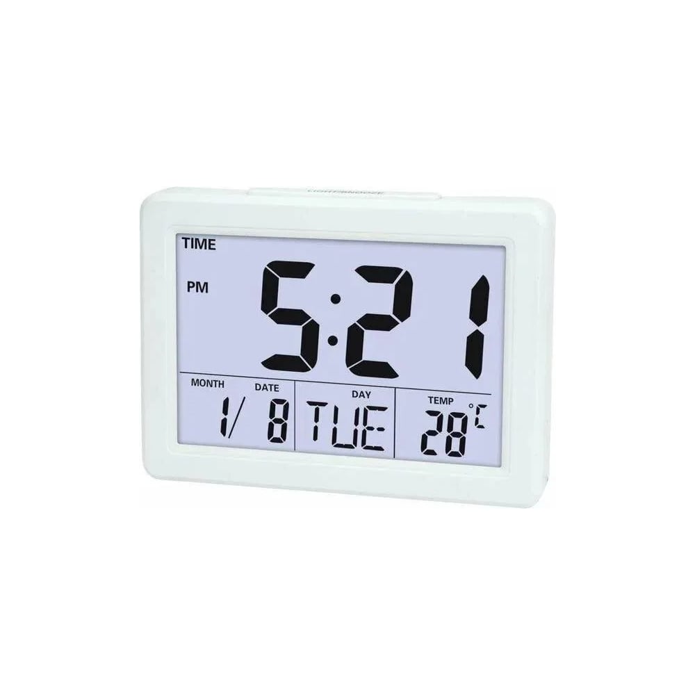Часы-будильник PERFEO Phyllis, белый, PF-F2619 время, температура, дата ...