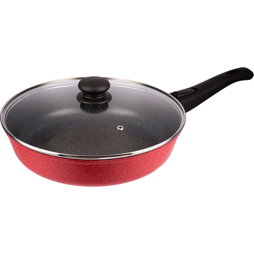 Сковорода WERNER LETIZIA 22,0x6,5 см со стеклянной крышкой из литого ...