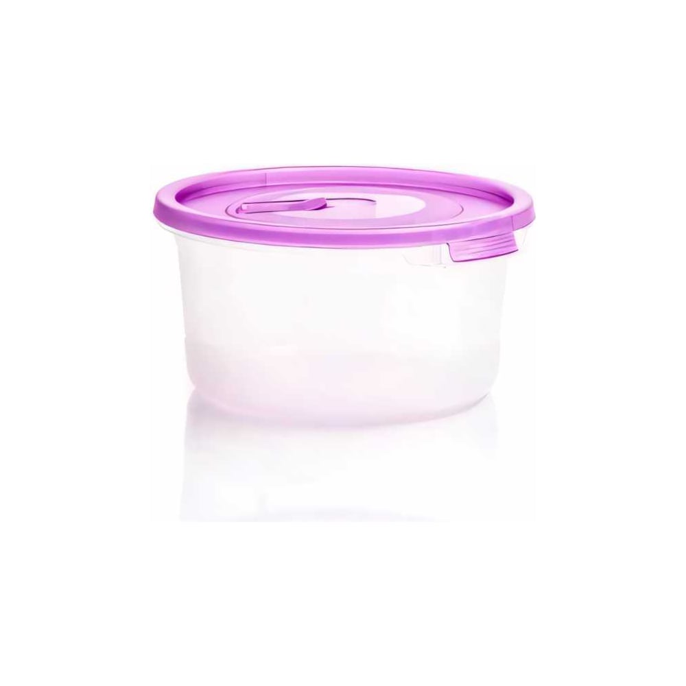 Круглый контейнер с клапаном ПОЛИМЕРБЫТ СМАЙЛ 0.4л СВЧ 4352000 ...