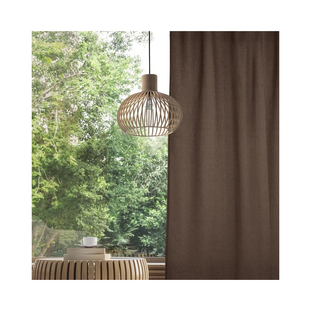 Штора Home&Style Рогожка 165/280 Шоколад 730177 - выгодная цена, отзывы ...