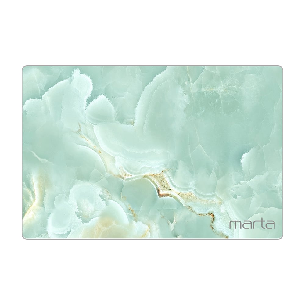 Доска разделочная гладкая MARTA MT-3740 бирюзовый мрамор 42143 ...
