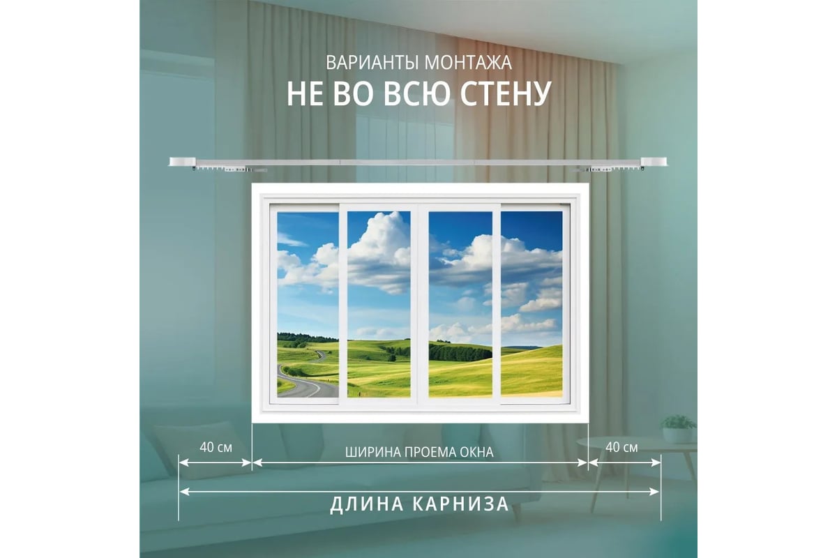Умный электрокарниз для штор Roximo Zigbee 3.2 метра CRTKITZ320 - выгодная цена, отзывы ...