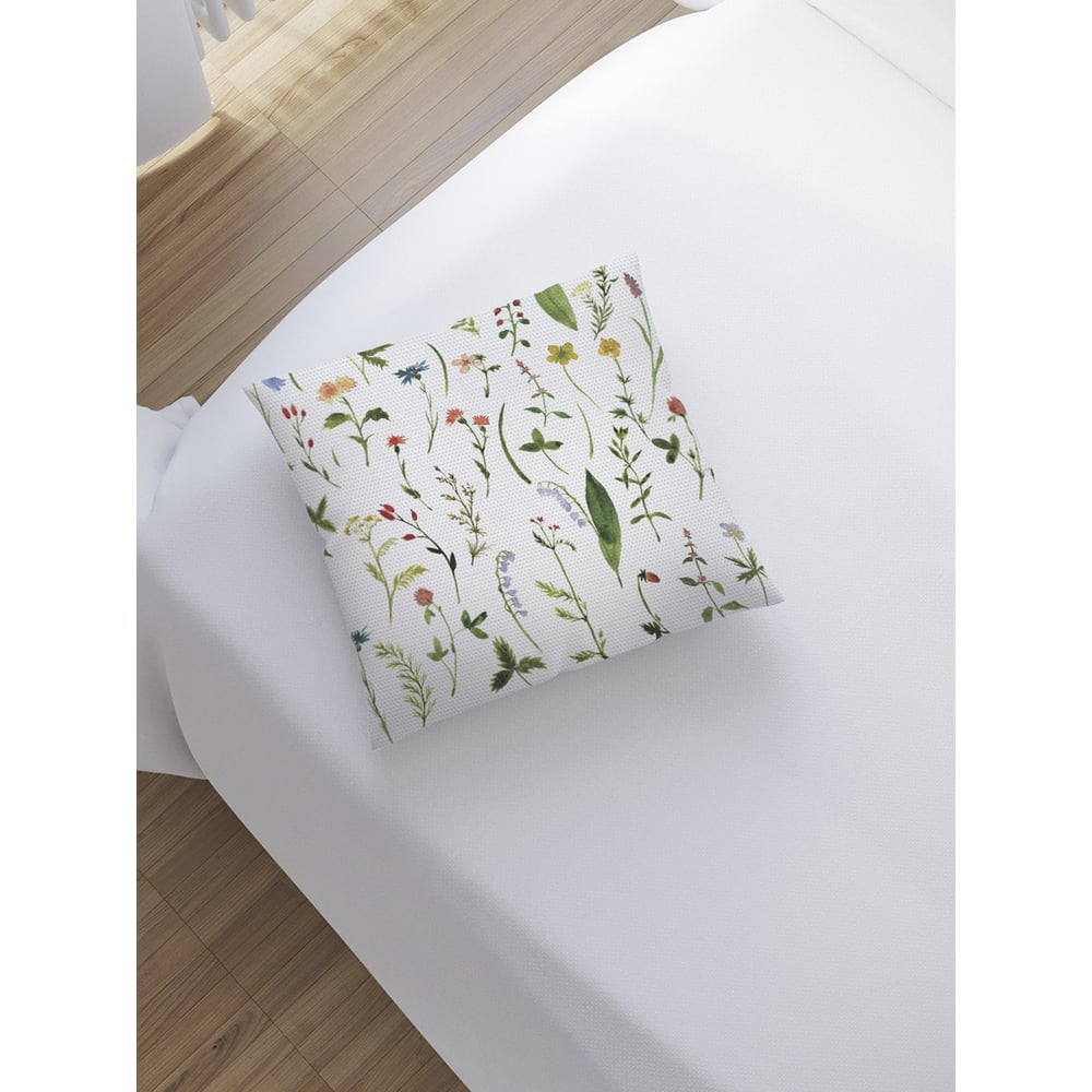 Наволочка декоративная JoyArty на молнии, чехол на подушку Редкие цветы 45x45 см sl_14556 ...