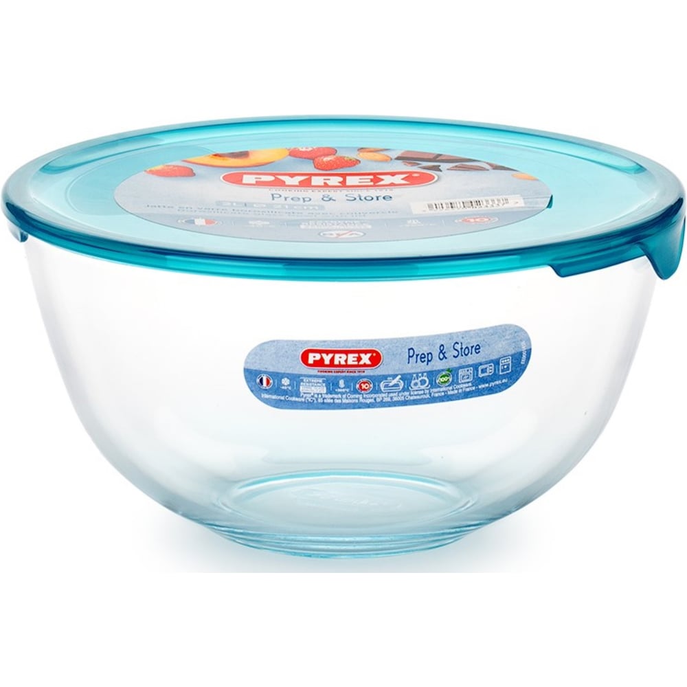 Миска для смешивания с крышкой PREP and STORE 2л PYREX 180P000 ...