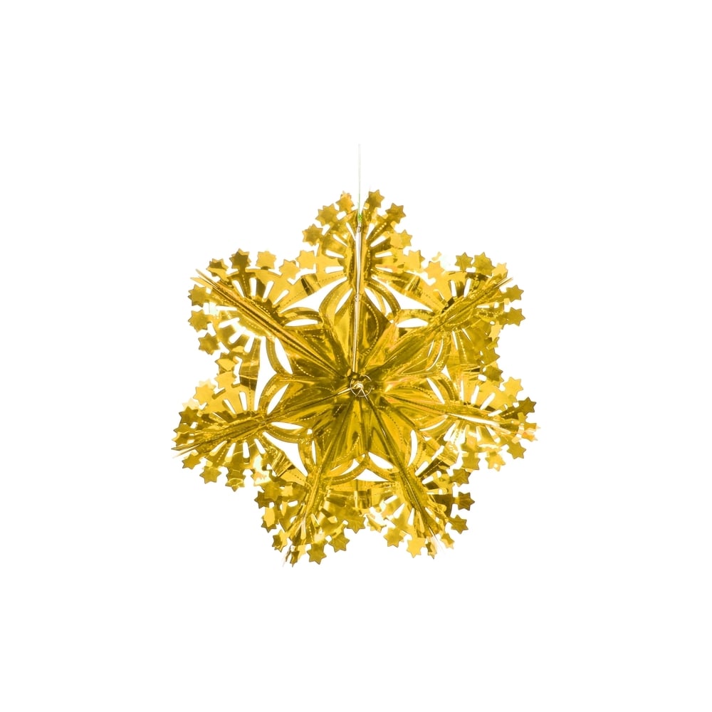 Украшение фольгированное Серпантин "Сказочная снежинка" d-30 см, Золото 202-435 - выгодная цена ...