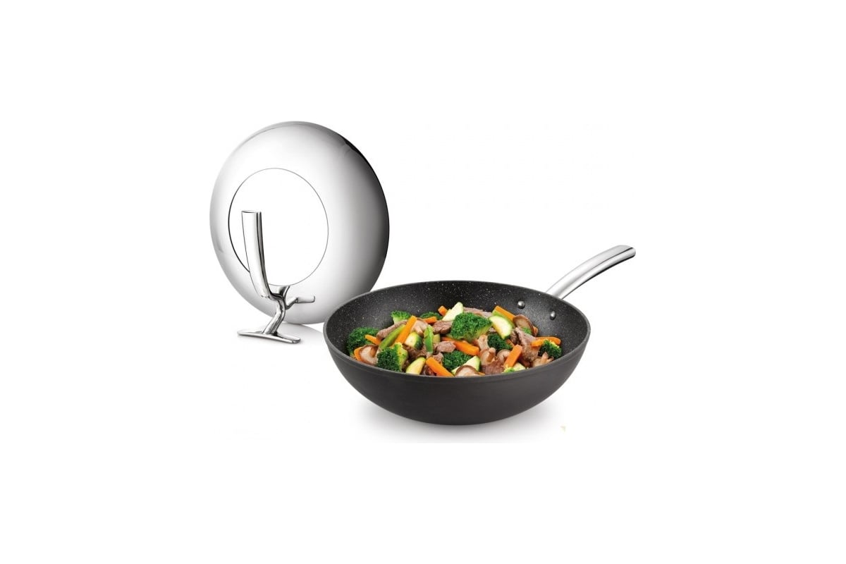 Сковорода-вок Tescoma PRESIDENT диаметр 30 см, с крышкой 602650 ...