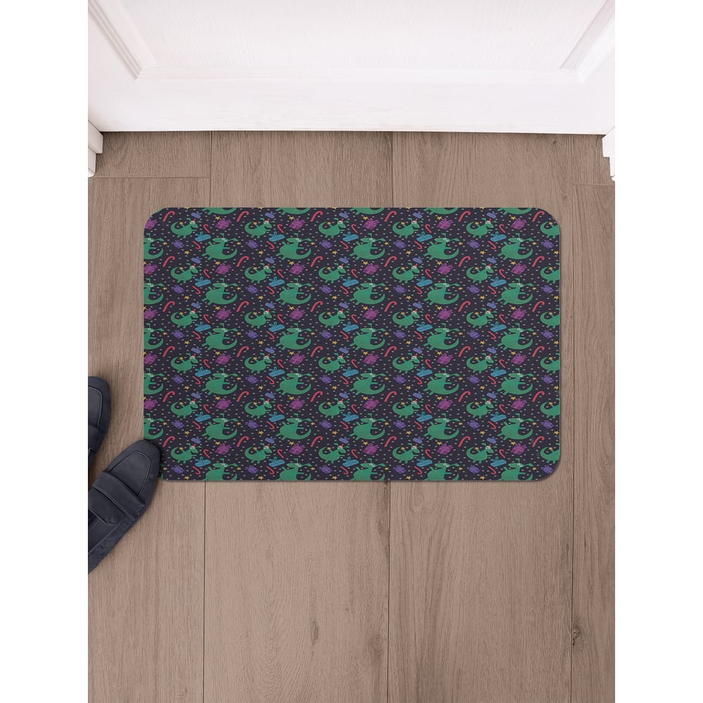 Коврик в прихожую придверный JoyArty прямоугольный Дракон с подарком 58x38 см sbmrec_427879 ...