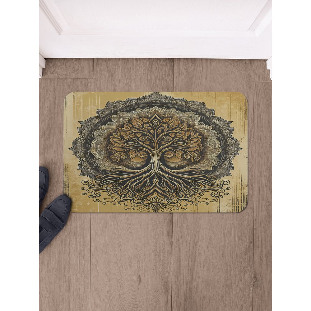 Коврик в прихожую JoyArty прямоугольный Дерево жизни 58x38 см sbmrec_sd3506_58x38 - выгодная ...