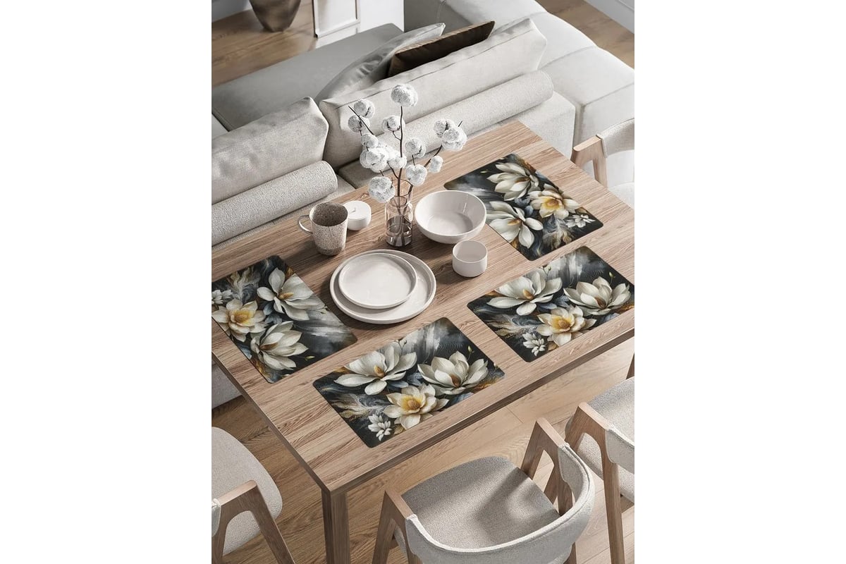 Сервировочные салфетки на стол JoyArty "Огненные краски", 30x46 см , ser002_sd3491_30x46 ...