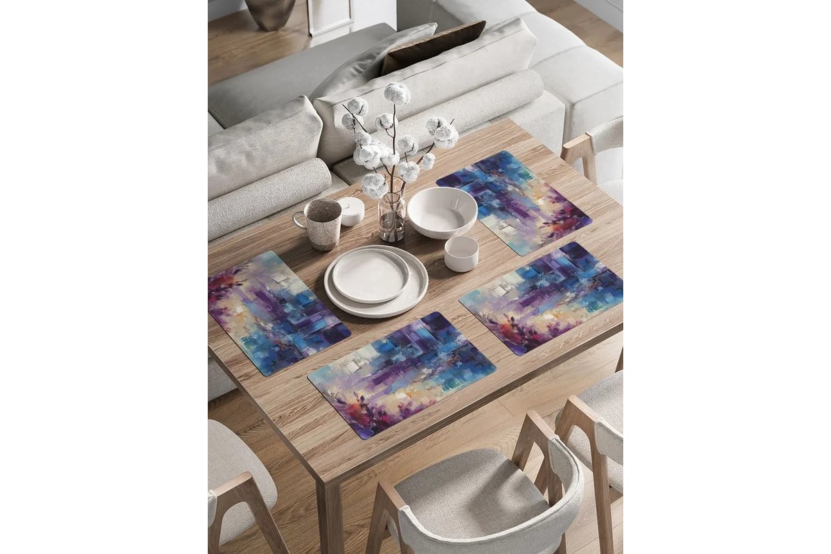 Сервировочные салфетки на стол JoyArty "Творческий порыв", 30x46 см , ser002_sd3496_30x46 ...