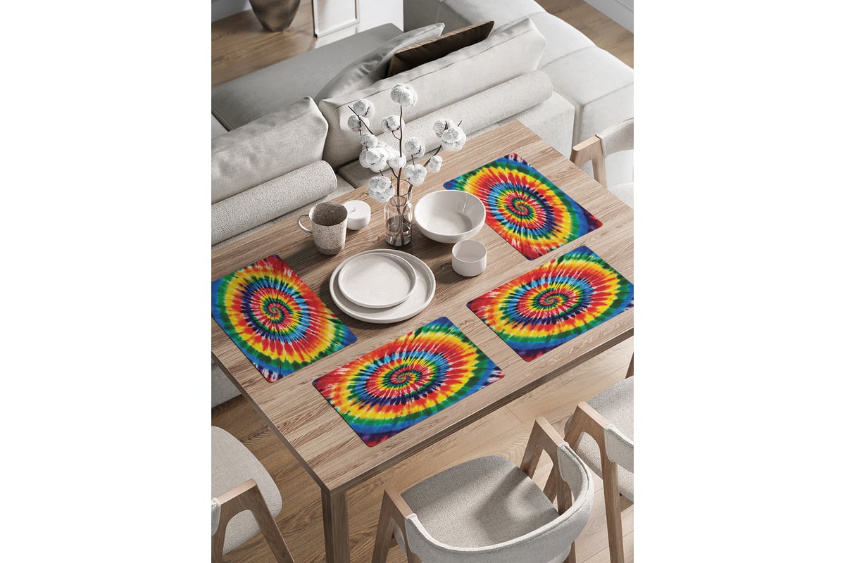 Сервировочные салфетки на стол JoyArty "Магический круг", 30x46 см , ser002_sd3428_30x46 ...