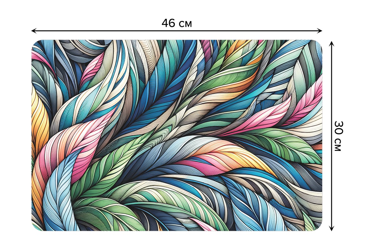 Сервировочные салфетки на стол JoyArty "Яркие листья", 30x46 см , ser002_sd3519_30x46 - выгодная ...