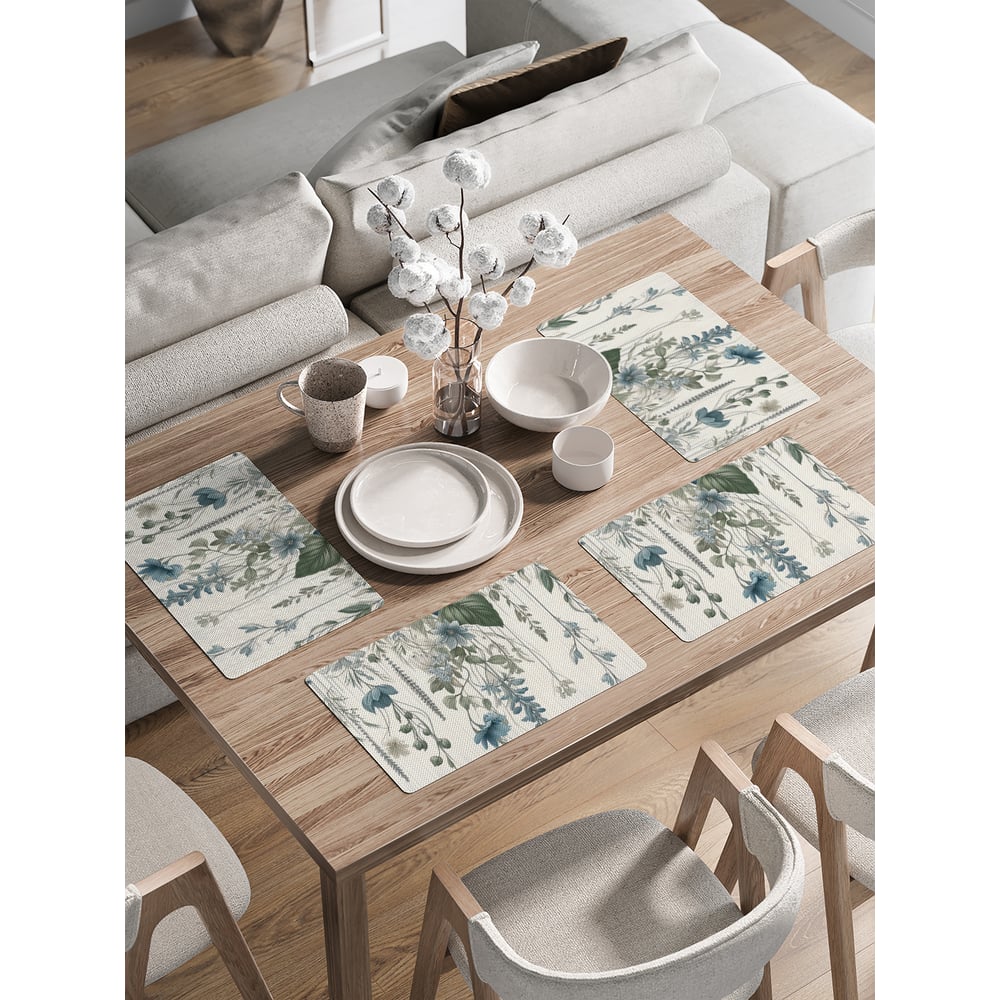 Сервировочные салфетки на стол JoyArty "Цветы в воздухе", 30x46 см , ser002_sd3503_30x46 ...