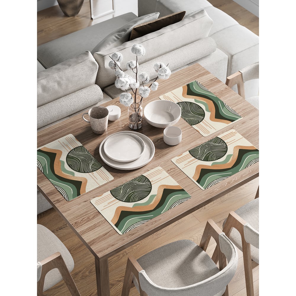 Сервировочные салфетки на стол JoyArty "Солнце горы", 30x46 см , ser002_sd3555_30x46 - выгодная ...