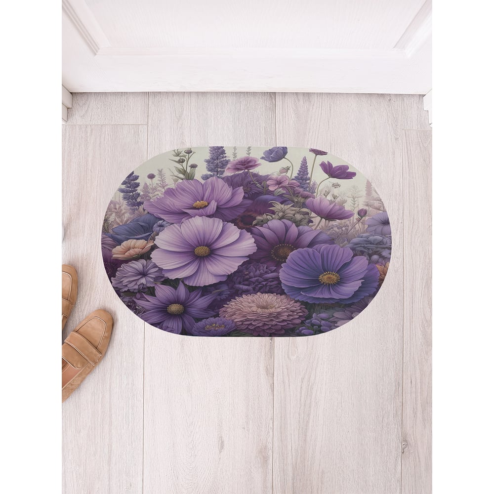 Коврик в прихожую JoyArty овальный Космея 58x38 см sbm_sd3463_58x38 - выгодная цена, отзывы ...