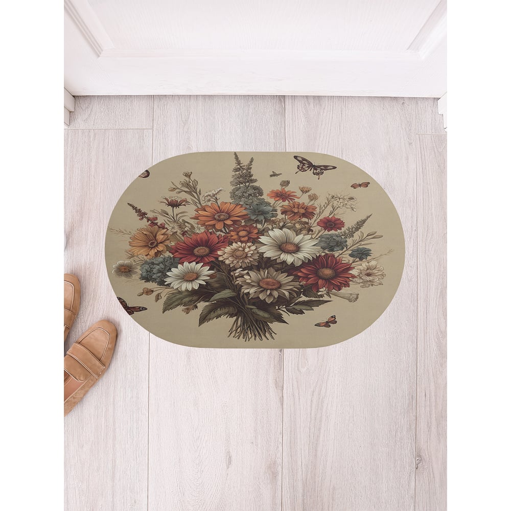 Коврик в прихожую JoyArty овальный Букет осени 58x38 см sbm_sd3584_58x38 - выгодная цена, отзывы ...