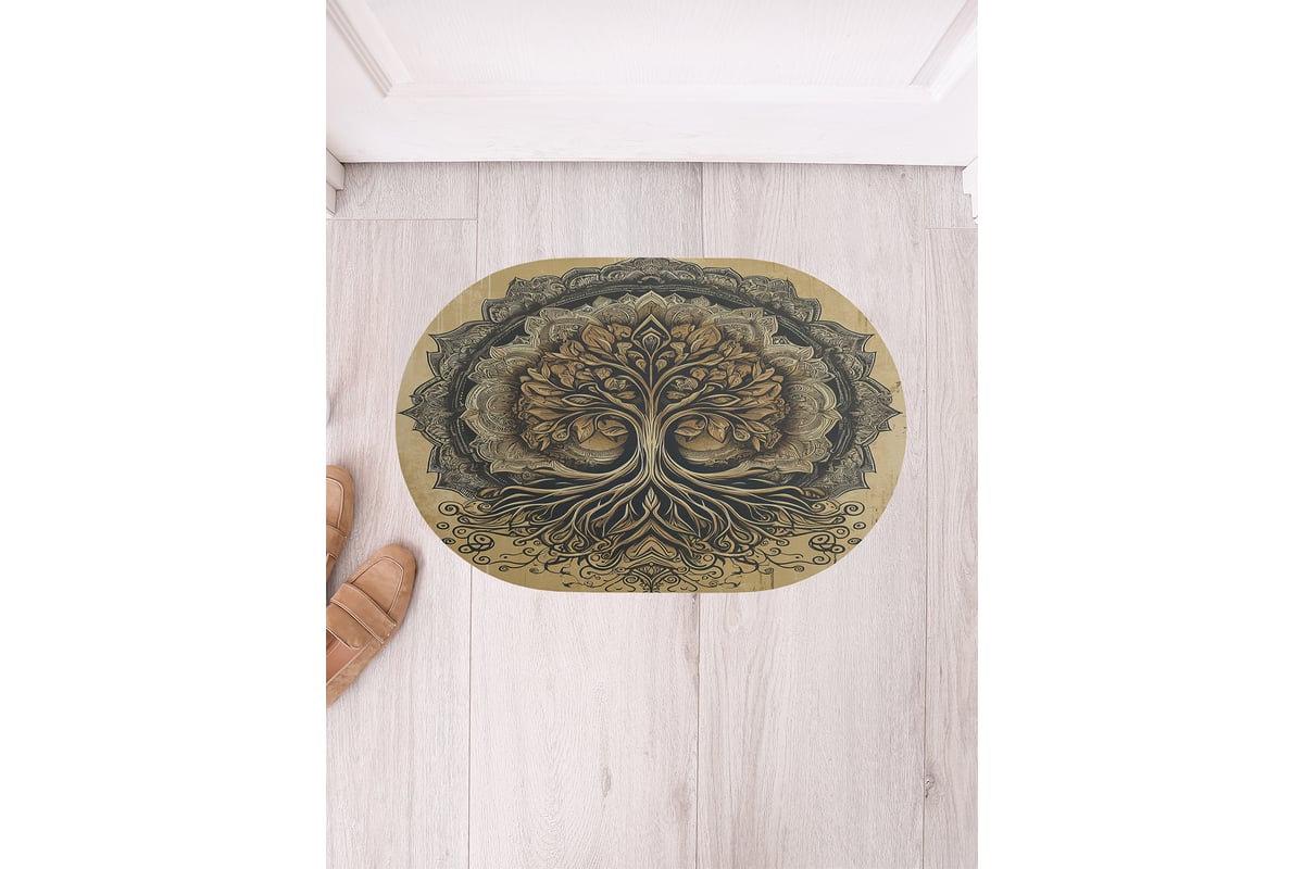 Коврик в прихожую JoyArty овальный Дерево жизни 58x38 см sbm_sd3506_58x38 - выгодная цена ...