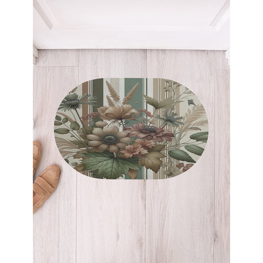 Коврик в прихожую JoyArty овальный Луговой букет 58x38 см sbm_sd3512_58x38 - выгодная цена ...