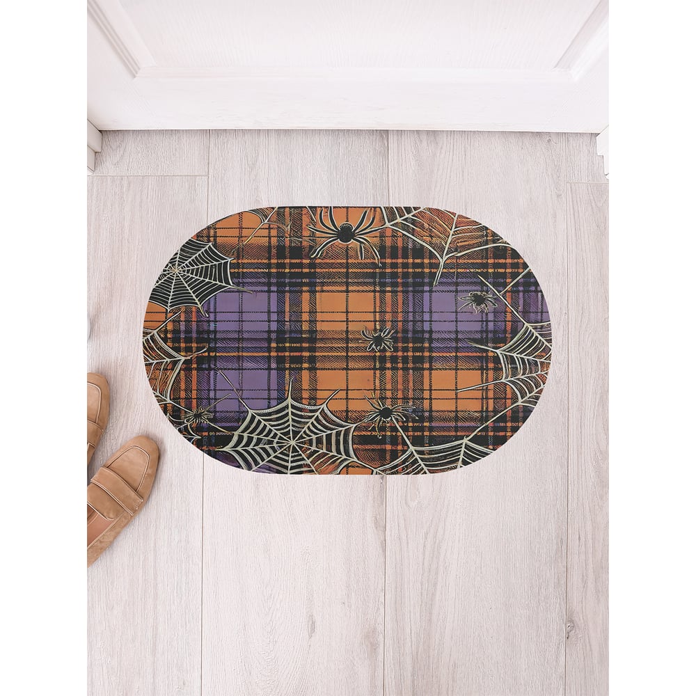 Коврик в прихожую JoyArty овальный Ужасающая клетка 58x38 см sbm_sd3934_58x38 - выгодная цена ...