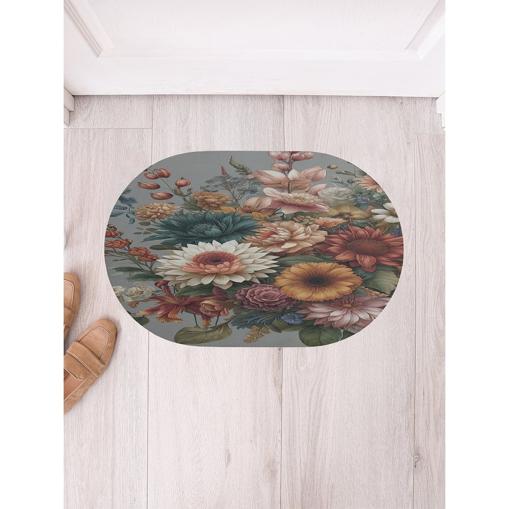Коврик в прихожую JoyArty овальный Сухоцветы осени 58x38 см sbm_sd3419_58x38 - выгодная цена ...