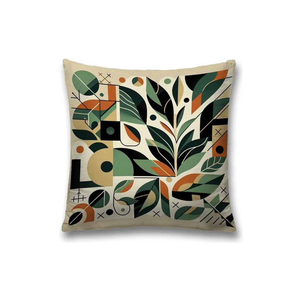 Декоративная наволочка на молнии JoyArty Геометрия листьев 45x45 см sl_sd3543 - выгодная цена ...