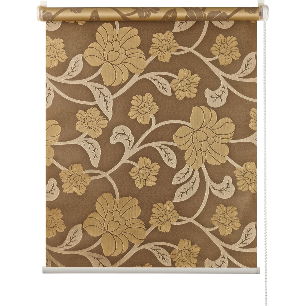 Миниролло ПраймДекор Bloom монохром коричневый, 83х170 см 23083130 ...