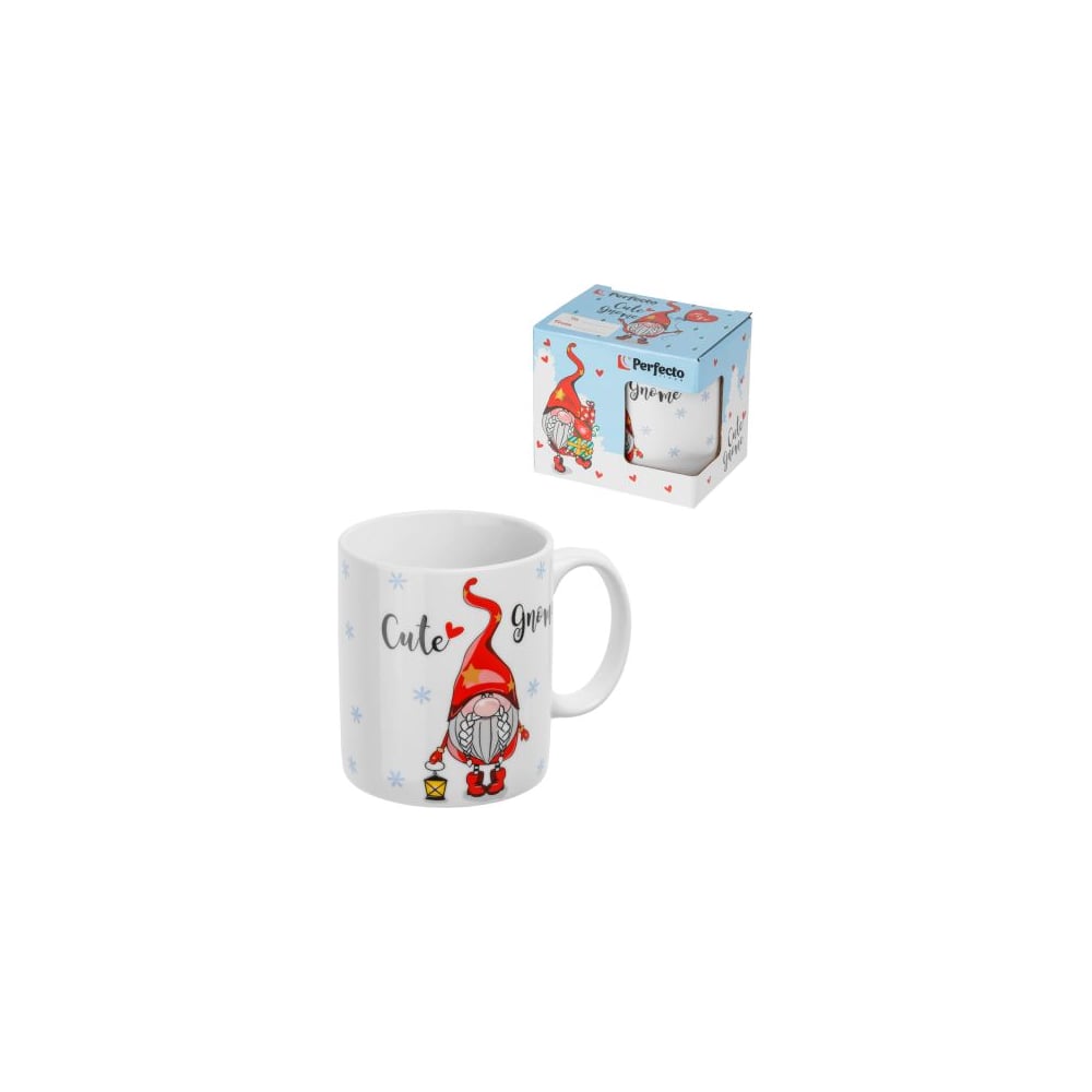 Кружка керамическая PERFECTO LINEA CUTE GNOME-4 в коробке, 350 мл 30 ...
