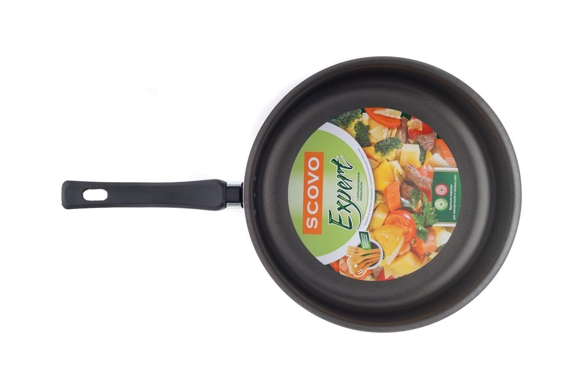 Сотейник SCOVO диаметр 24 см стеклянная крышка СЭ-018 - выгодная цена ...