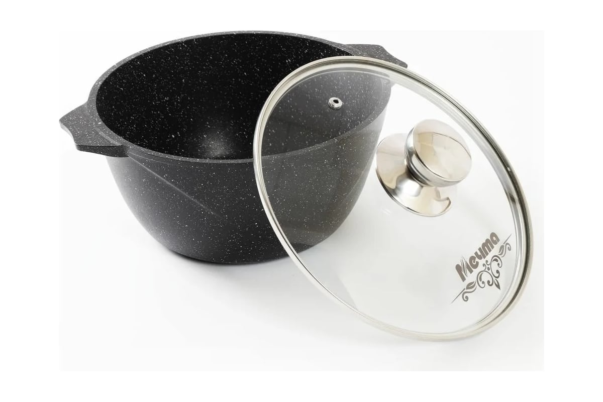 Индукционная кастрюля Мечта АП Гранит black Induction Pro 4 л 44802И ...
