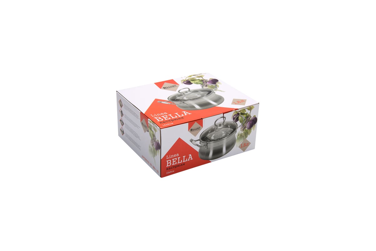 Кастрюля Regent inox Linea BELLA индукция 1.8 л 93-BEv-02 - выгодная ...