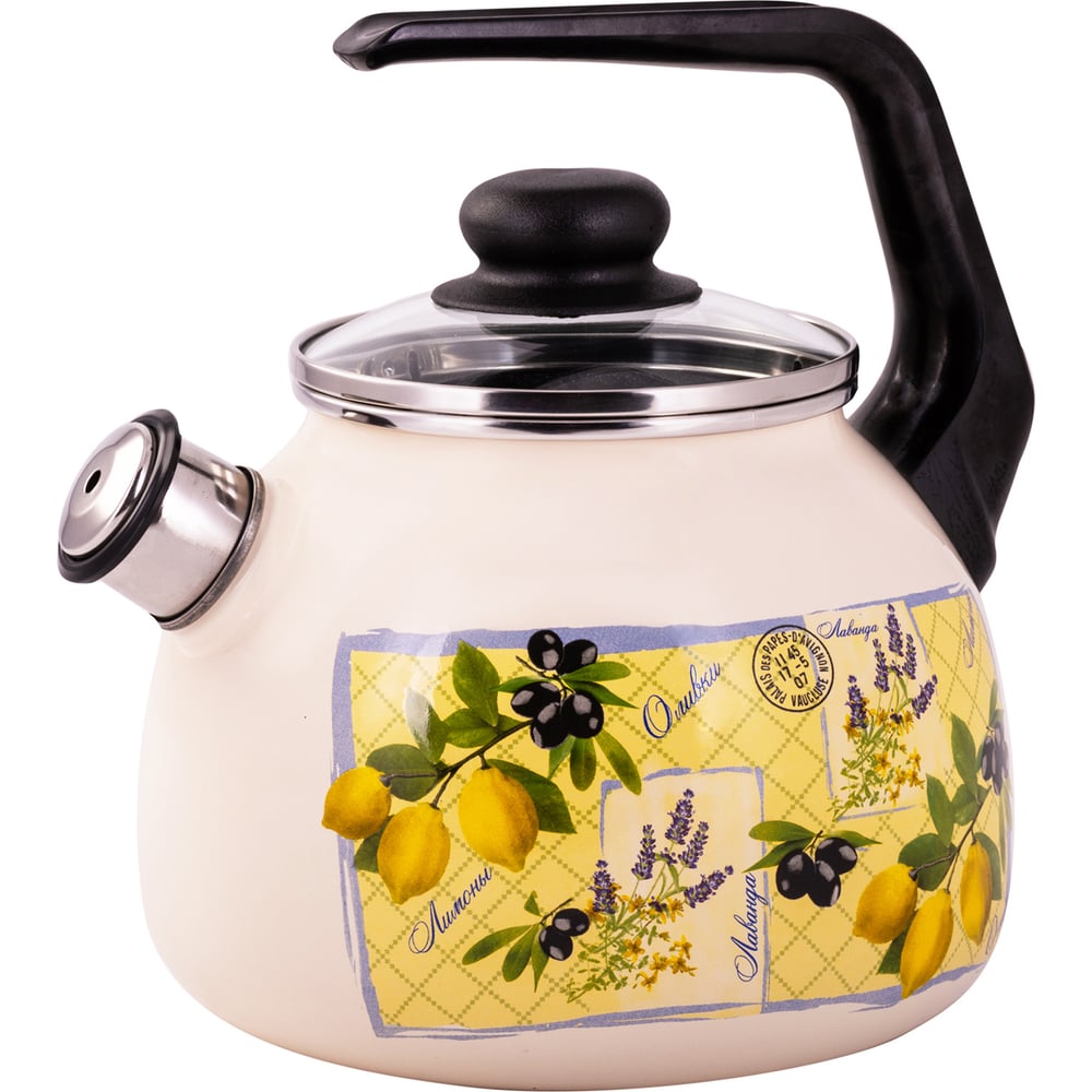 Эмалированный чайник appetite Citrus 3 л со свистком 4с209я Citrus ...