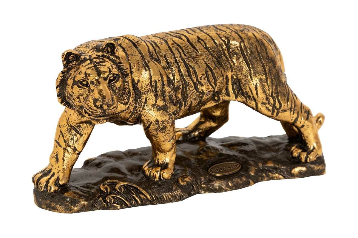 Статуэтка Bogacho Крадущийся тигр 22680 бронзовый выгодная цена