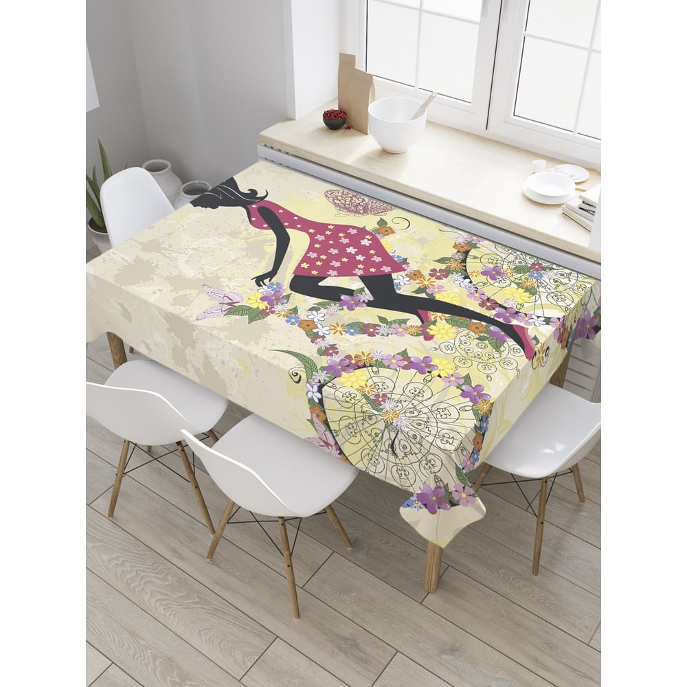 Прямоугольная скатерть JOYARTY Велобабочка из сатена tc_27917_120x145 ...