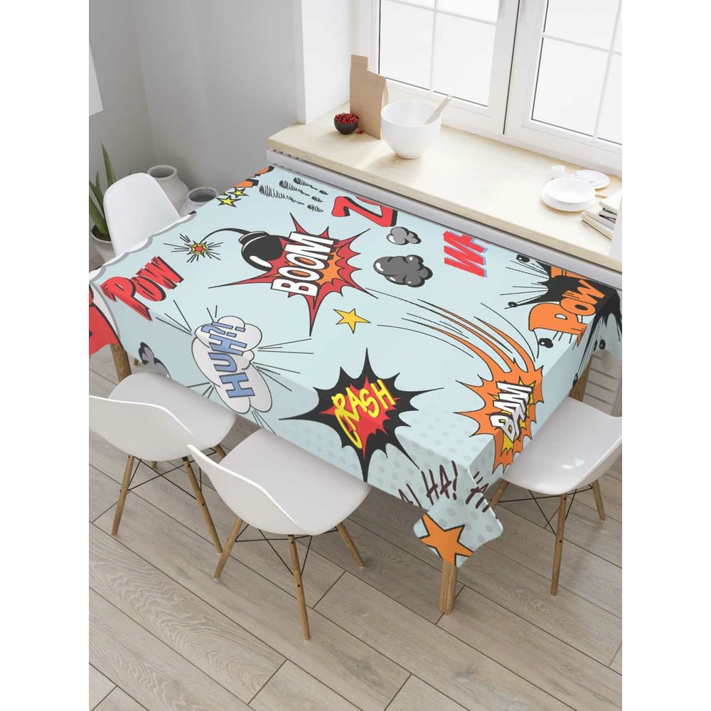 Прямоугольная скатерть JOYARTY Взрывной рисунок из сатена tc_9675_120x145 - выгодная цена ...