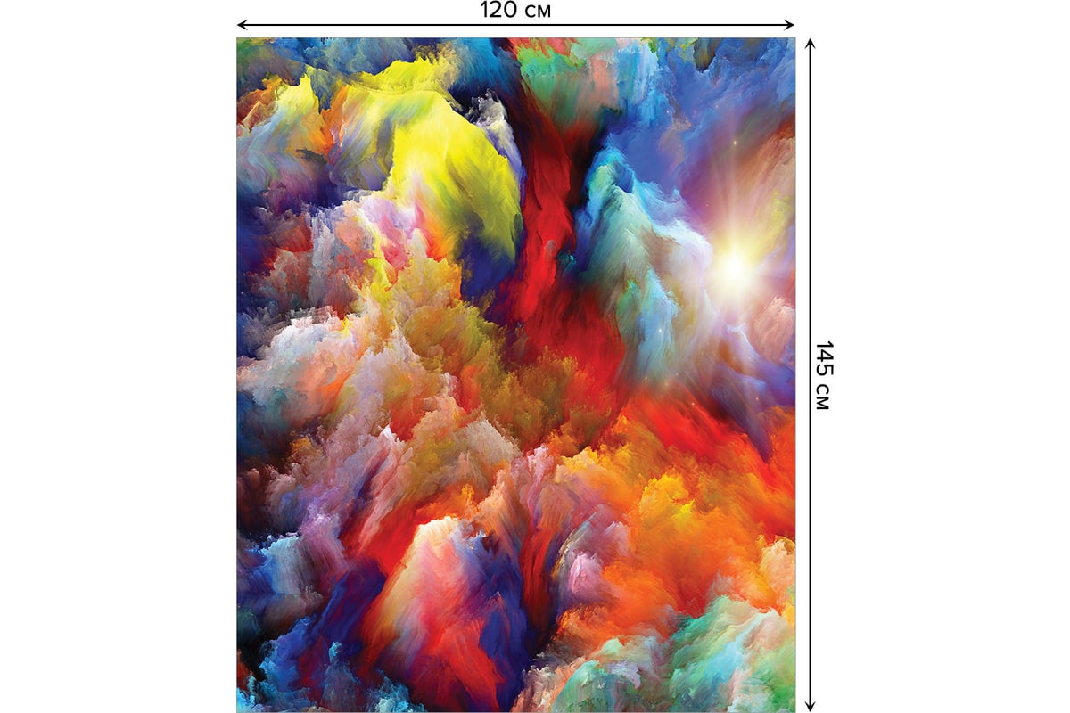 Прямоугольная скатерть JoyArty Небесная палитра из сатена tc_792_120x145 - выгодная цена, отзывы ...