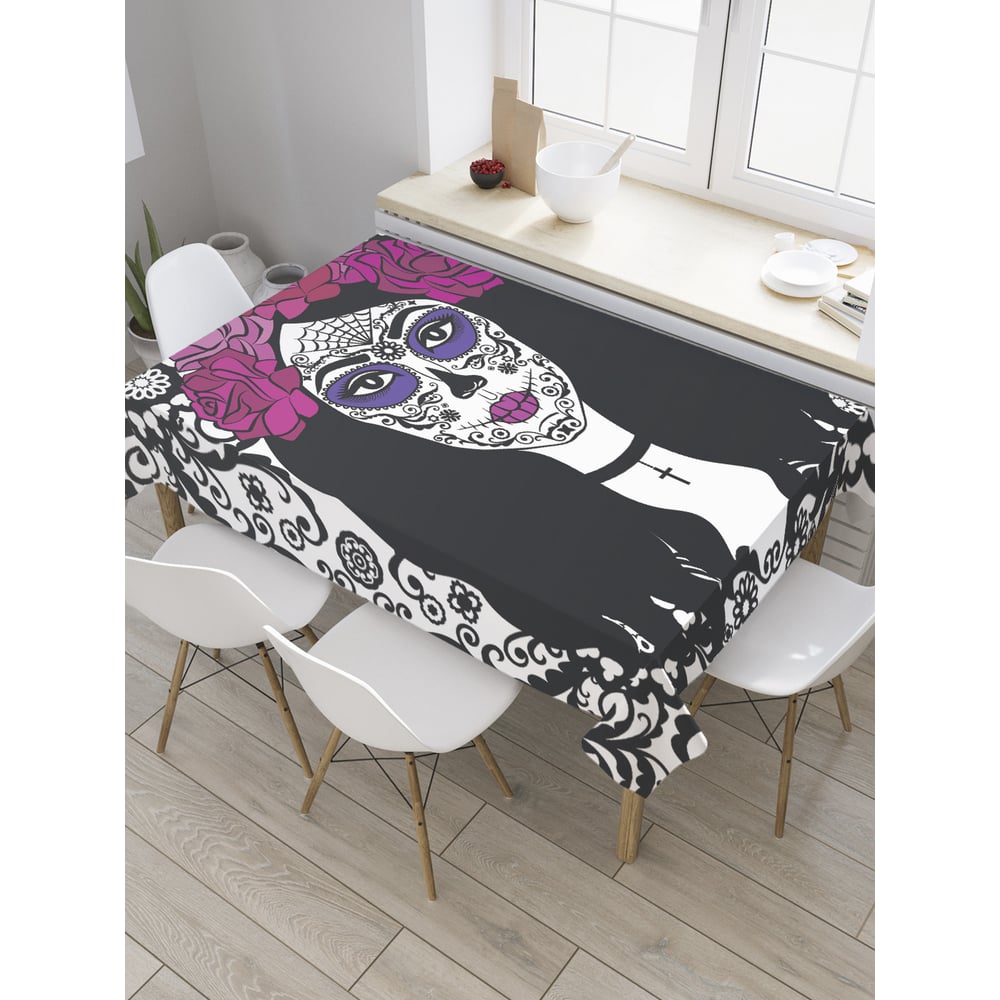 Прямоугольная скатерть JoyArty Культ смерти из сатена tc_35919_120x145 - выгодная цена, отзывы ...