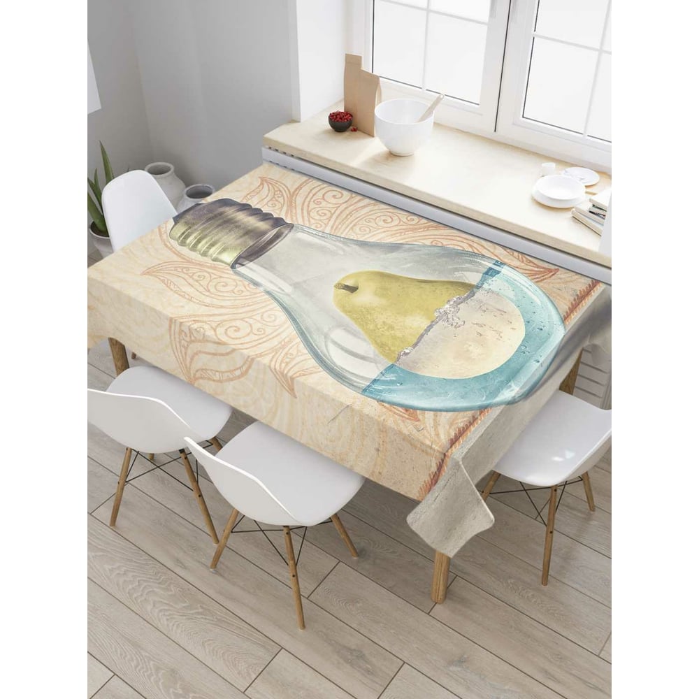 Прямоугольная скатерть JoyArty Лампочка с грушей из сатена tc_7465 ...