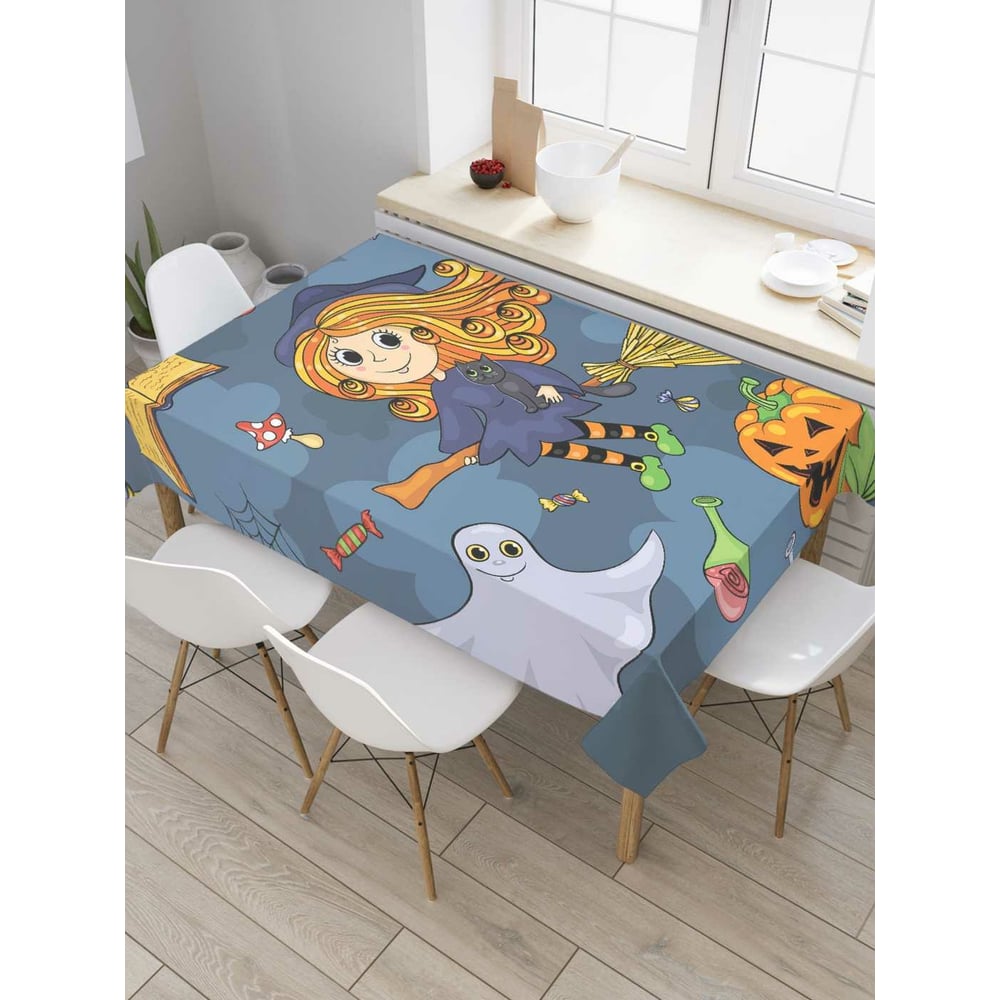 Прямоугольная скатерть JoyArty Красивая ведьма из сатена tc_6038_120x145 - выгодная цена, отзывы ...