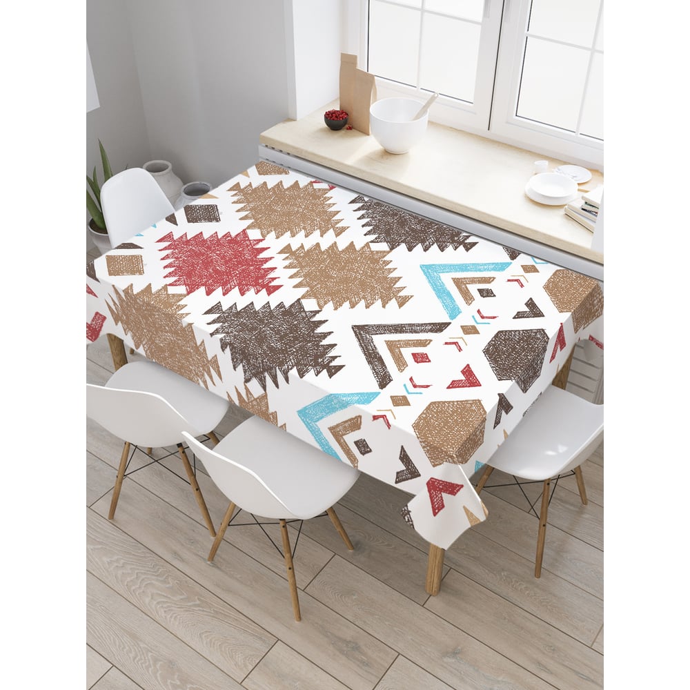 Прямоугольная скатерть JoyArty Ретро узоры из сатена tc_19729_120x145 - выгодная цена, отзывы ...