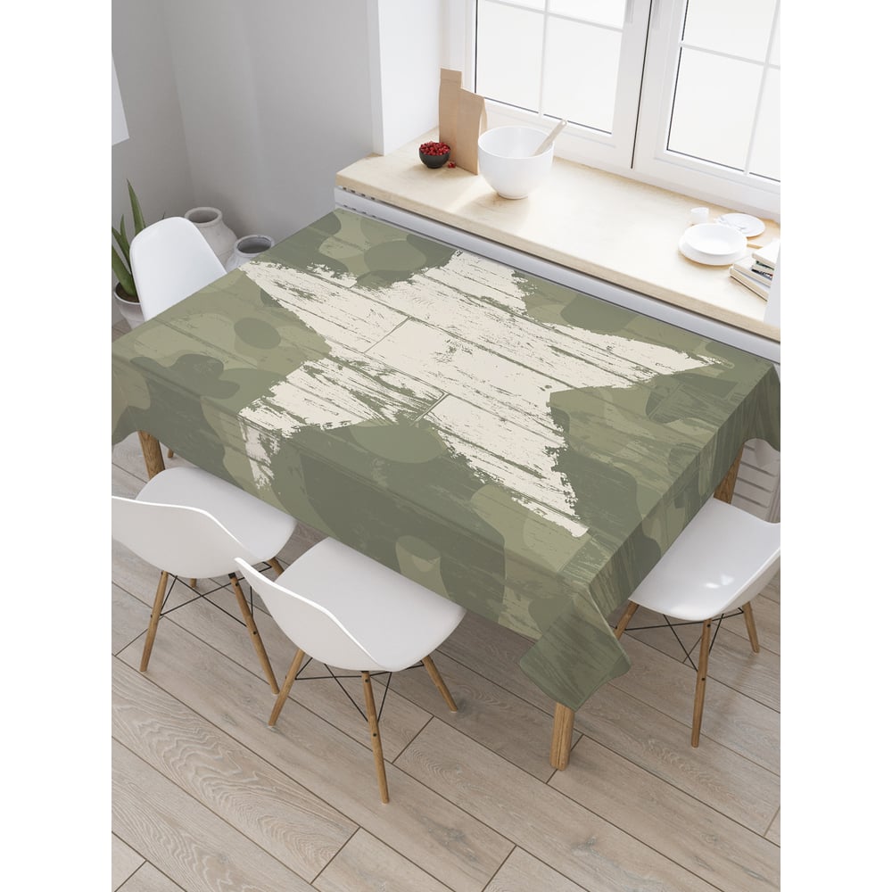 Прямоугольная скатерть JoyArty Военная звезда из сатена tc_5038_120x145 - выгодная цена, отзывы ...