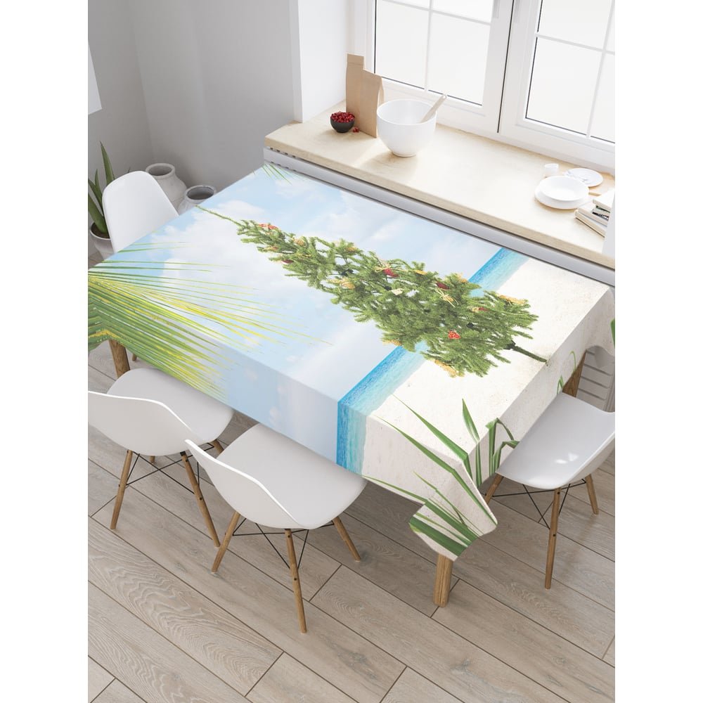Прямоугольная скатерть JoyArty Праздник повсюду из сатена tc_19383 ...