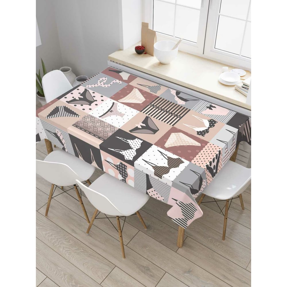 Прямоугольная скатерть JoyArty Женское белье из сатена tc_4264_120x145 - выгодная цена, отзывы ...