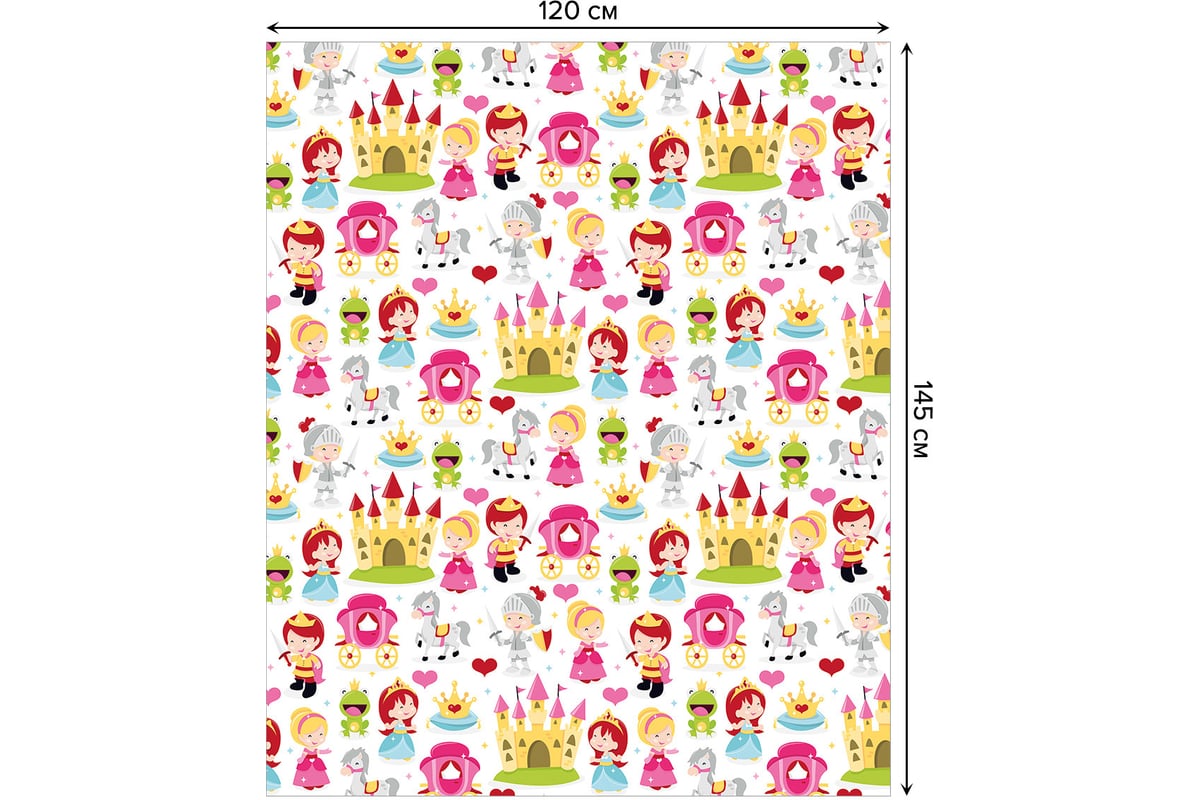 Прямоугольная скатерть JoyArty Сказочный замок принца и принцессы из ...