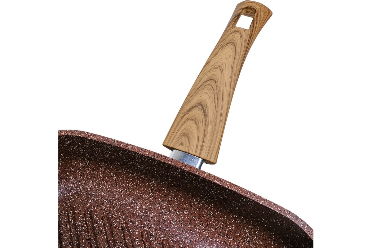 Сковорода VARI "Сила природы" литая гриль квадратный, с антипригарным ...