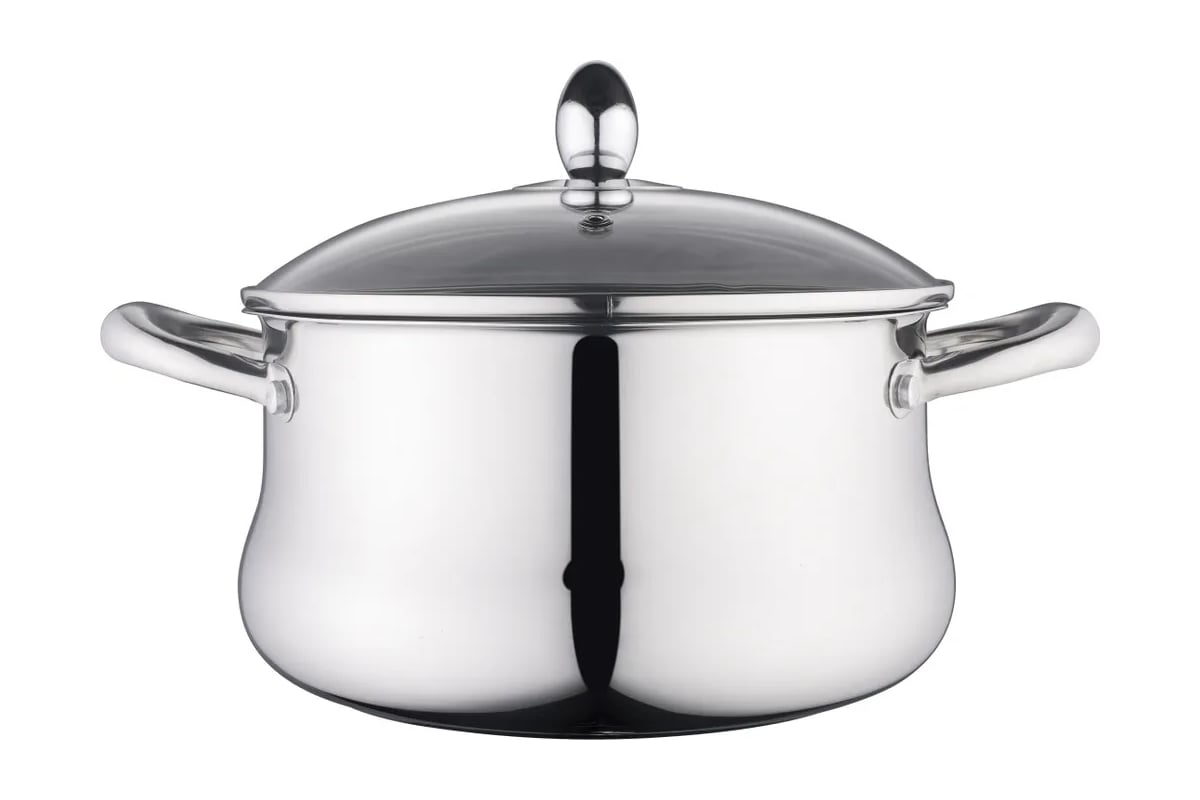 Кастрюля Bella Cucina со стеклянной крышкой, 5.1 л, 22 см 2124-BC ...